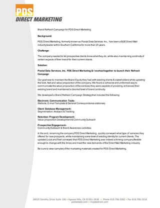PDS Direct Marketing Campaign | PDF