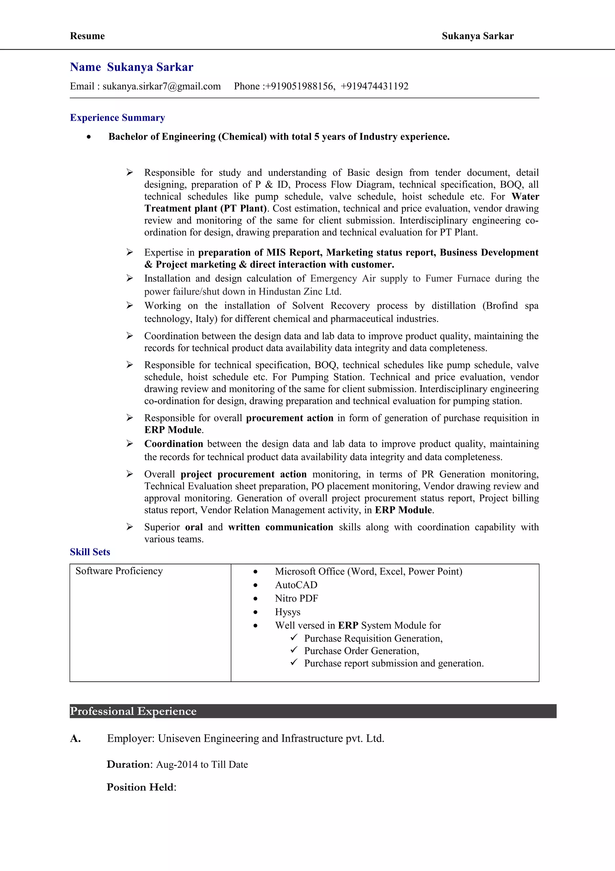 Resume of Sukanya Sarkar-WT new | DOC