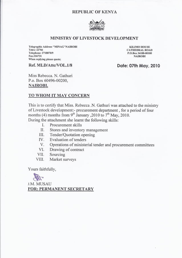 ATTACHMENT LETTERS | PDF