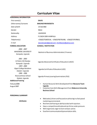 Curriculum Vitae | DOCX