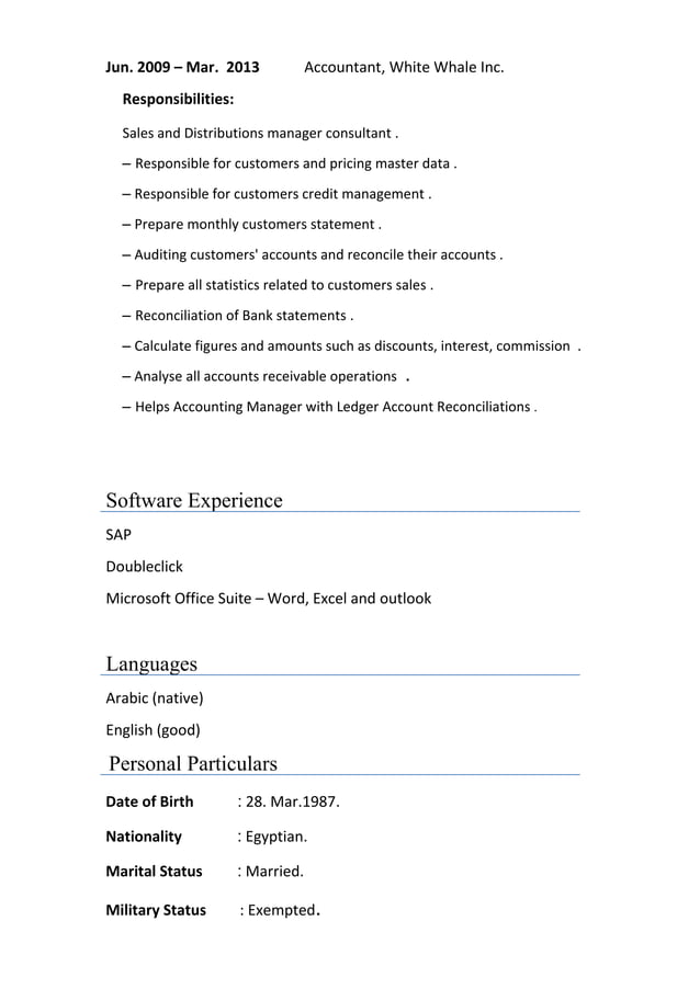 Mohamed osama cv | PDF