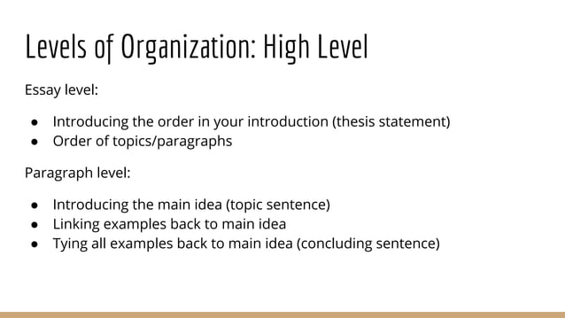 Tools for Organizing Writing | PPT