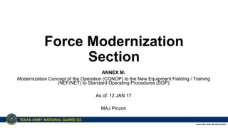 Annex M to NETDET SOPv5 | PPTX