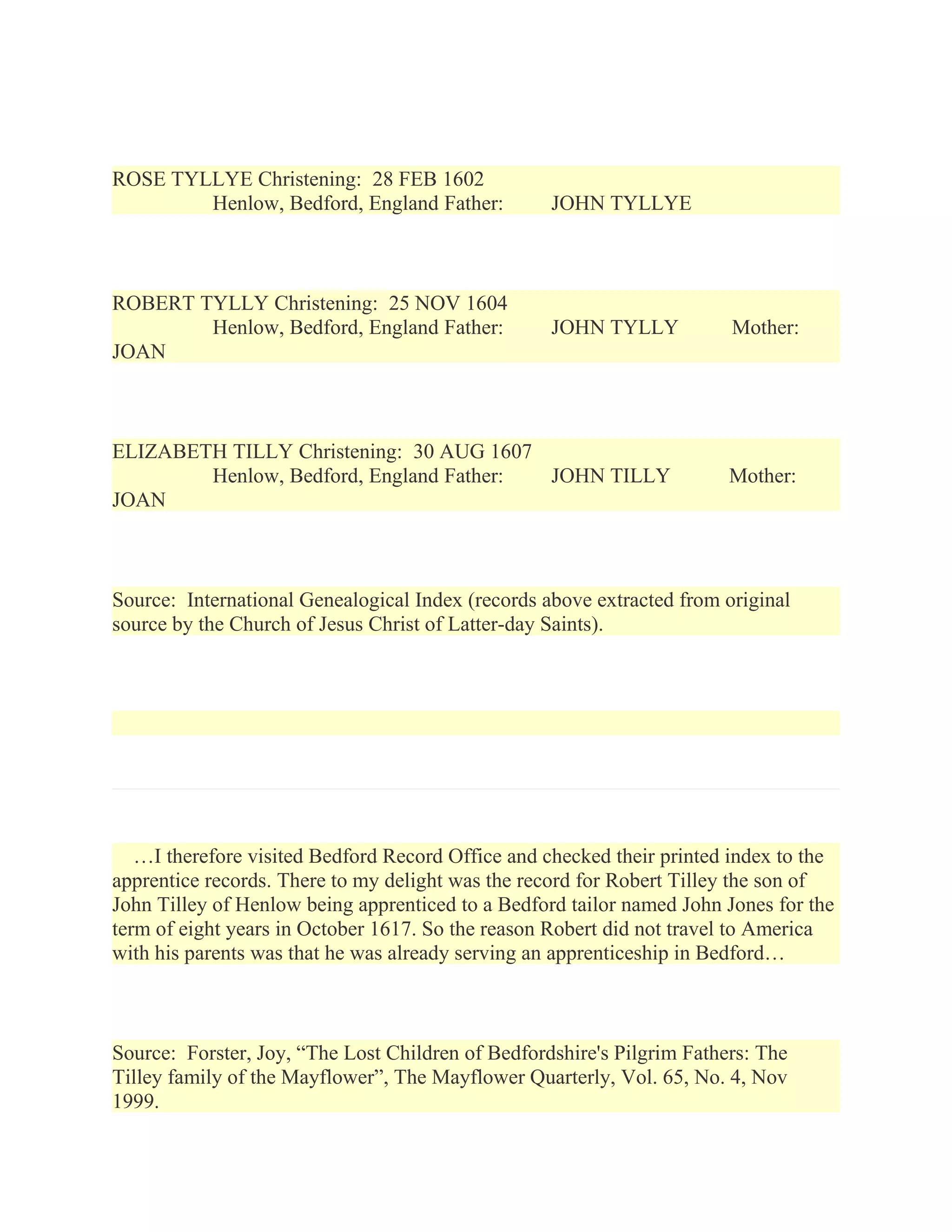 Ancestry Mayflower | DOC