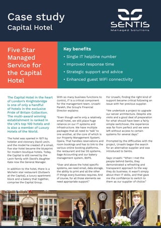 Capital Hotel Case Study | PDF