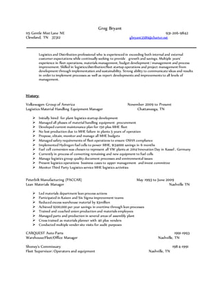 Greg Bryant resume | DOCX