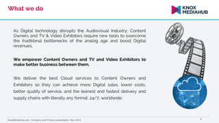 KMH Company presentation Jan 2016 | PPT