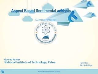 Aspect Based Sentiment Analysis | PPTX