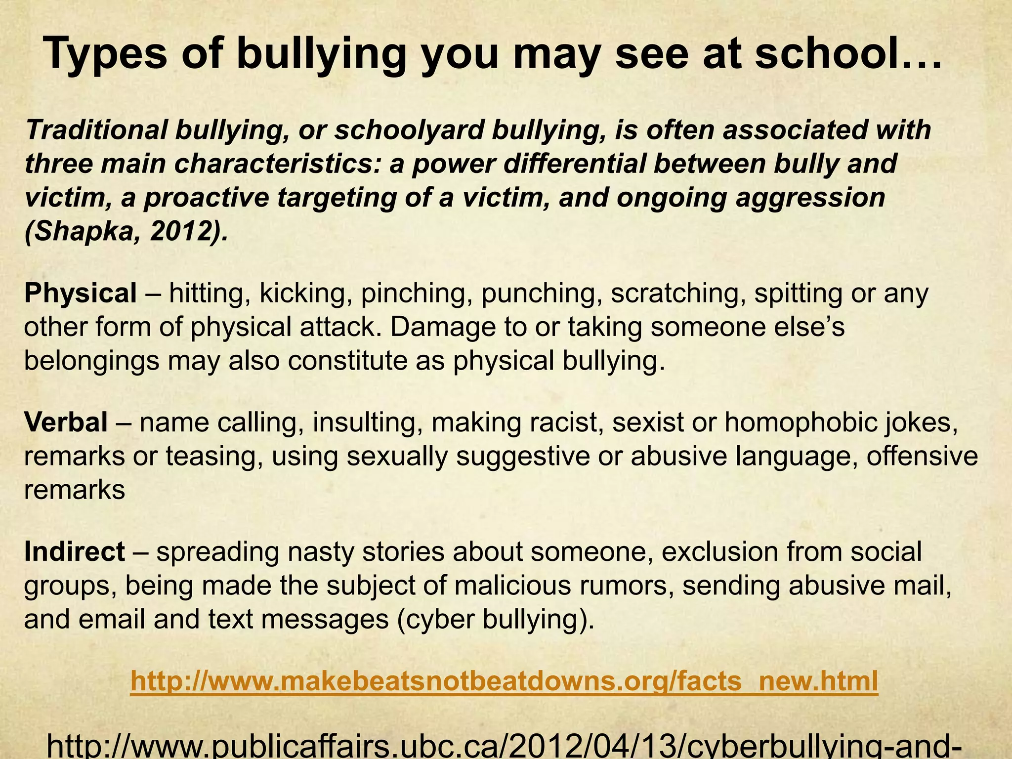 DCHS-bullying presentation[final] | PPTX