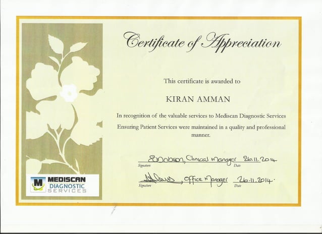 Mediscan ref letter , pdf | PPT