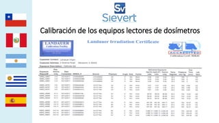 Dosimetria personal de radiacion con OSL-INLIGHT | PDF