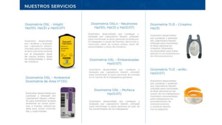 Dosimetria personal de radiacion con OSL-INLIGHT | PDF