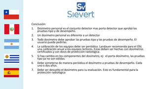 Dosimetria personal de radiacion con OSL-INLIGHT | PDF