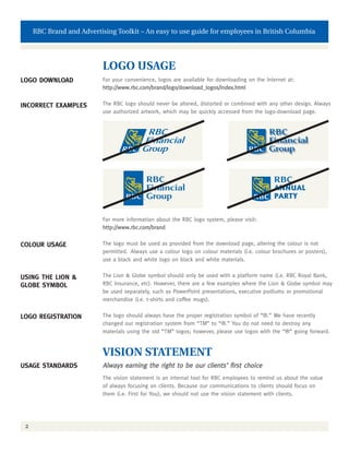 RBC Brand and Advertisng Toolkit - November 2004 | PDF