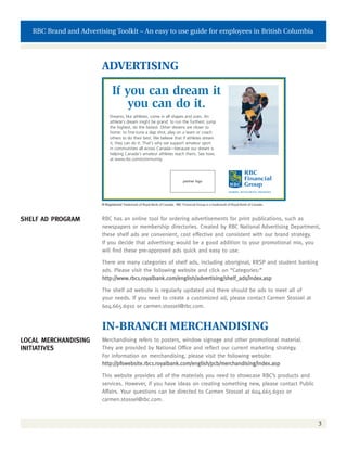 RBC Brand and Advertisng Toolkit - November 2004 | PDF