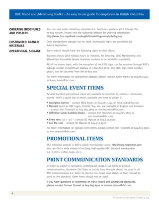 RBC Brand and Advertisng Toolkit - November 2004 | PDF