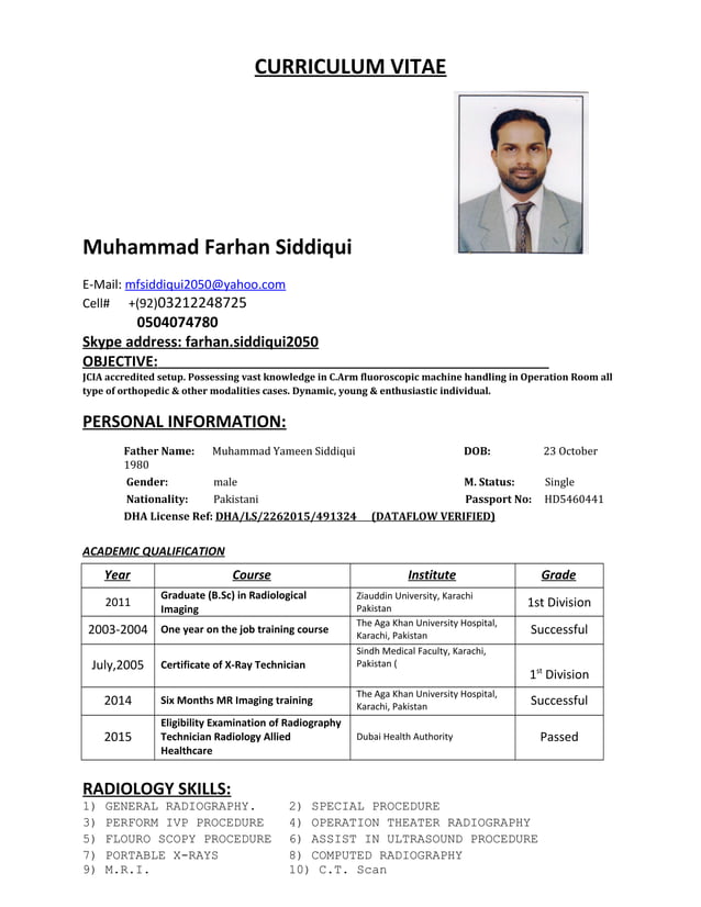 cv farhan | PDF