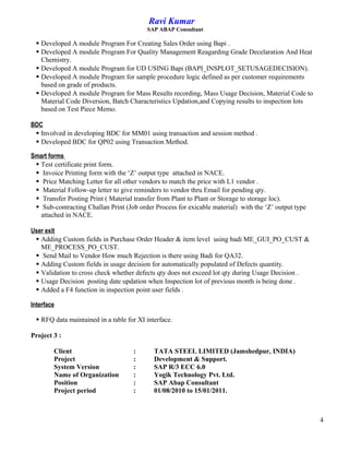 Ravikumar | DOC | Computer Software and Applications | Computing