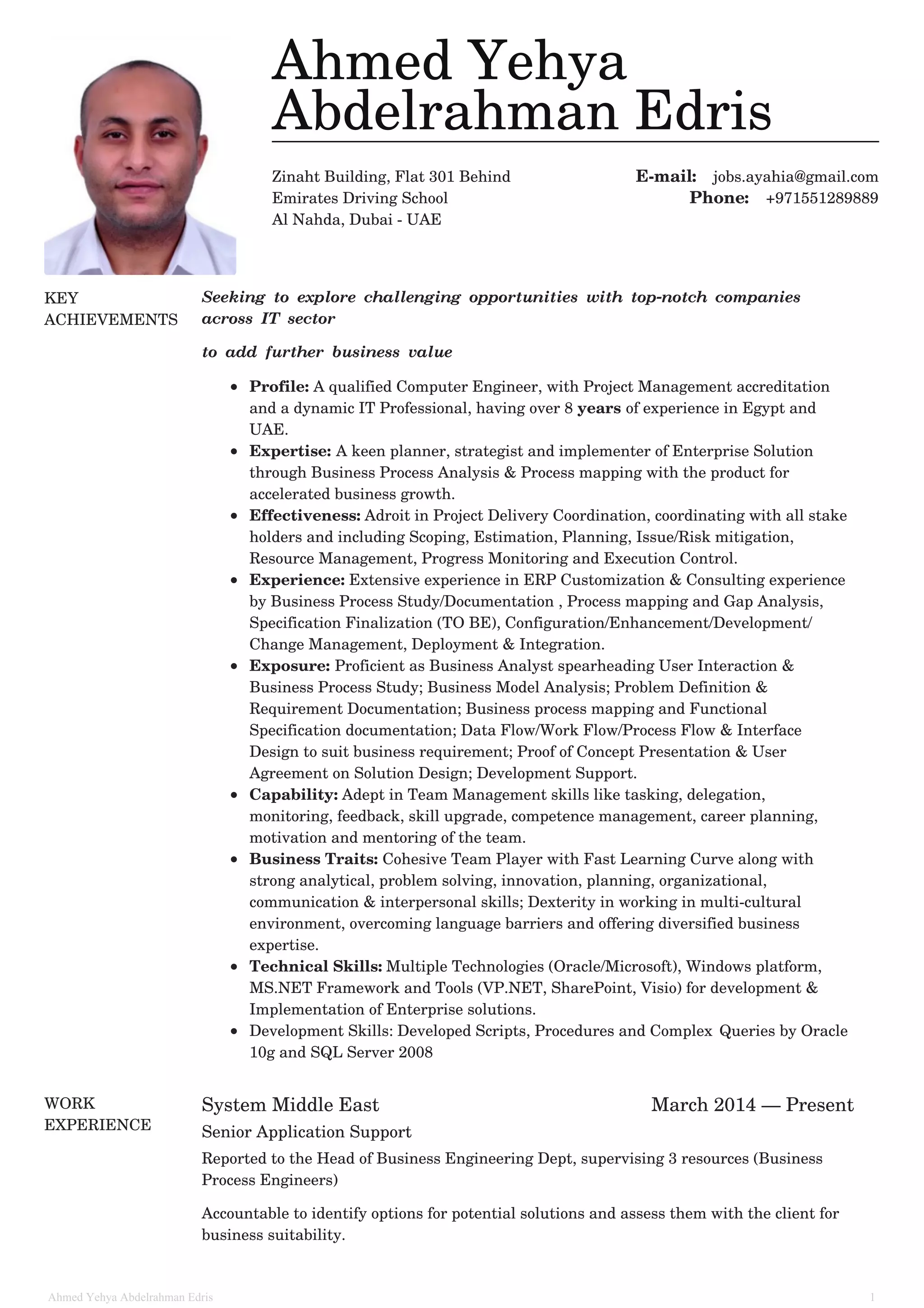 Ahmed_Yahia_CV | PDF