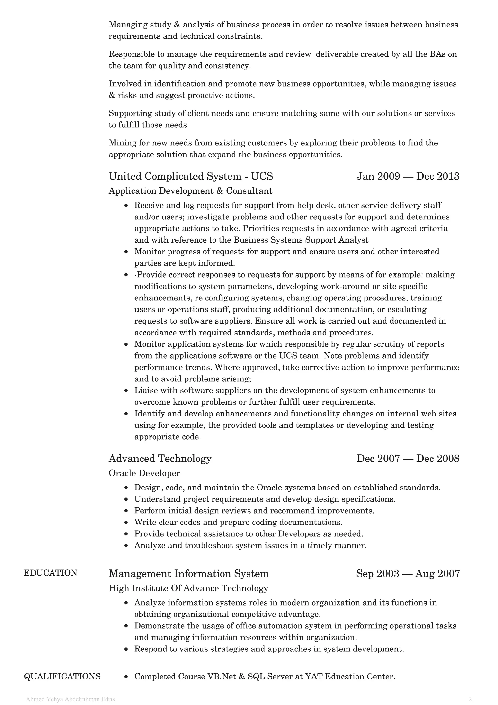 Ahmed_Yahia_CV | PDF