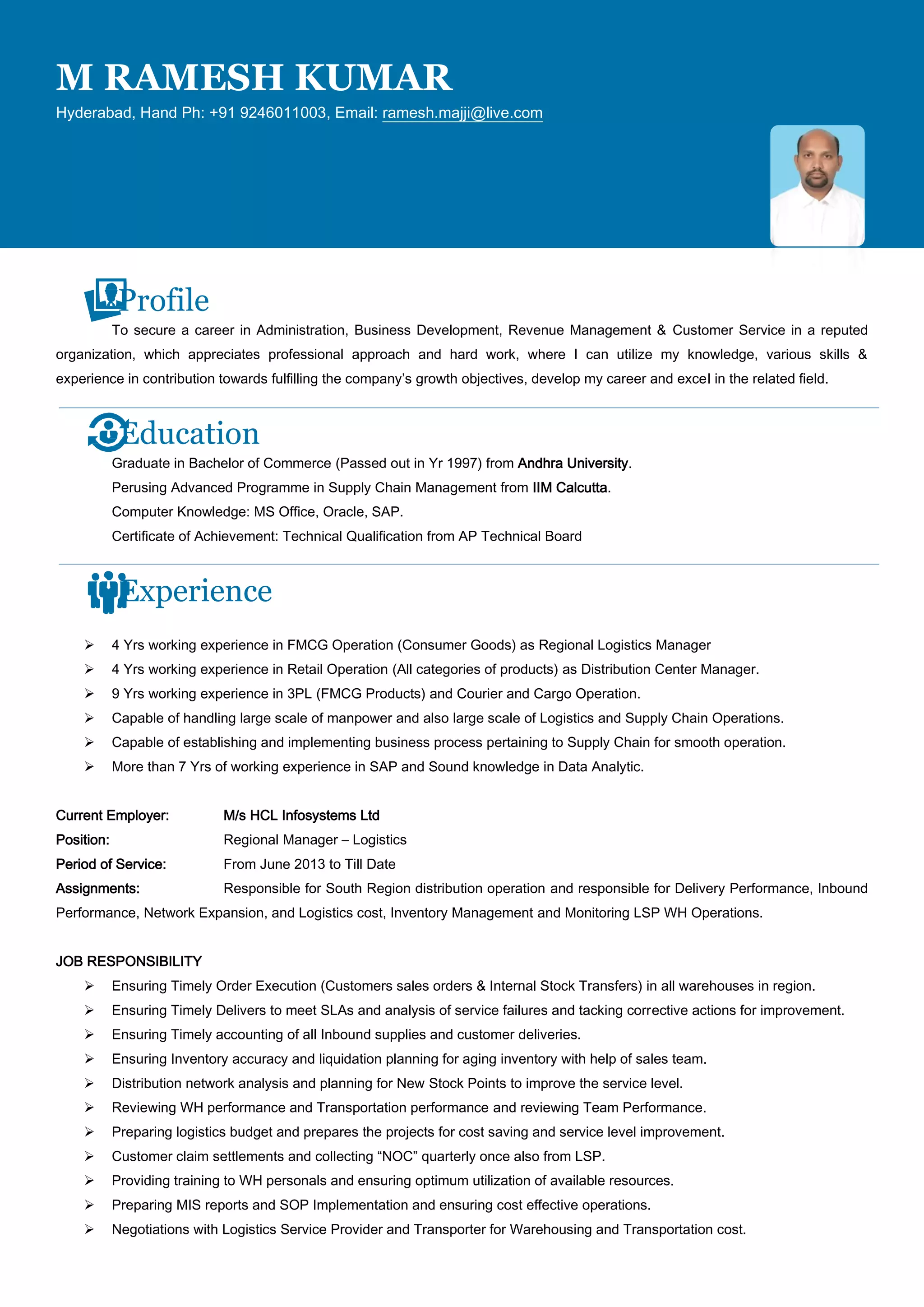 RAMESH CV DEC 2014 | PDF