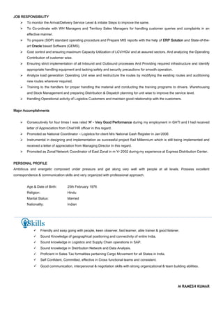 RAMESH CV DEC 2014 | PDF