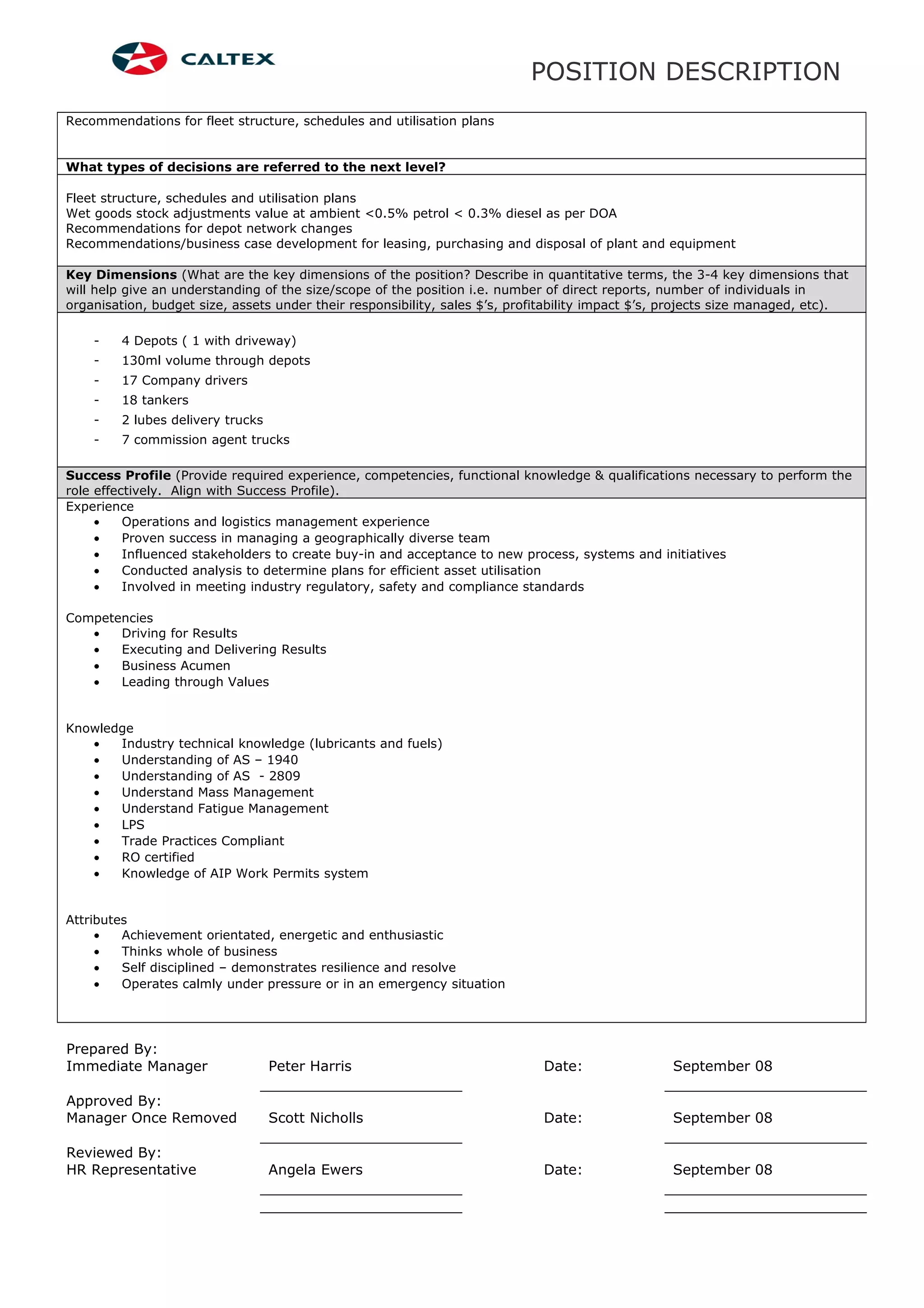 PD - Area Operations Manager South east QLD | DOC