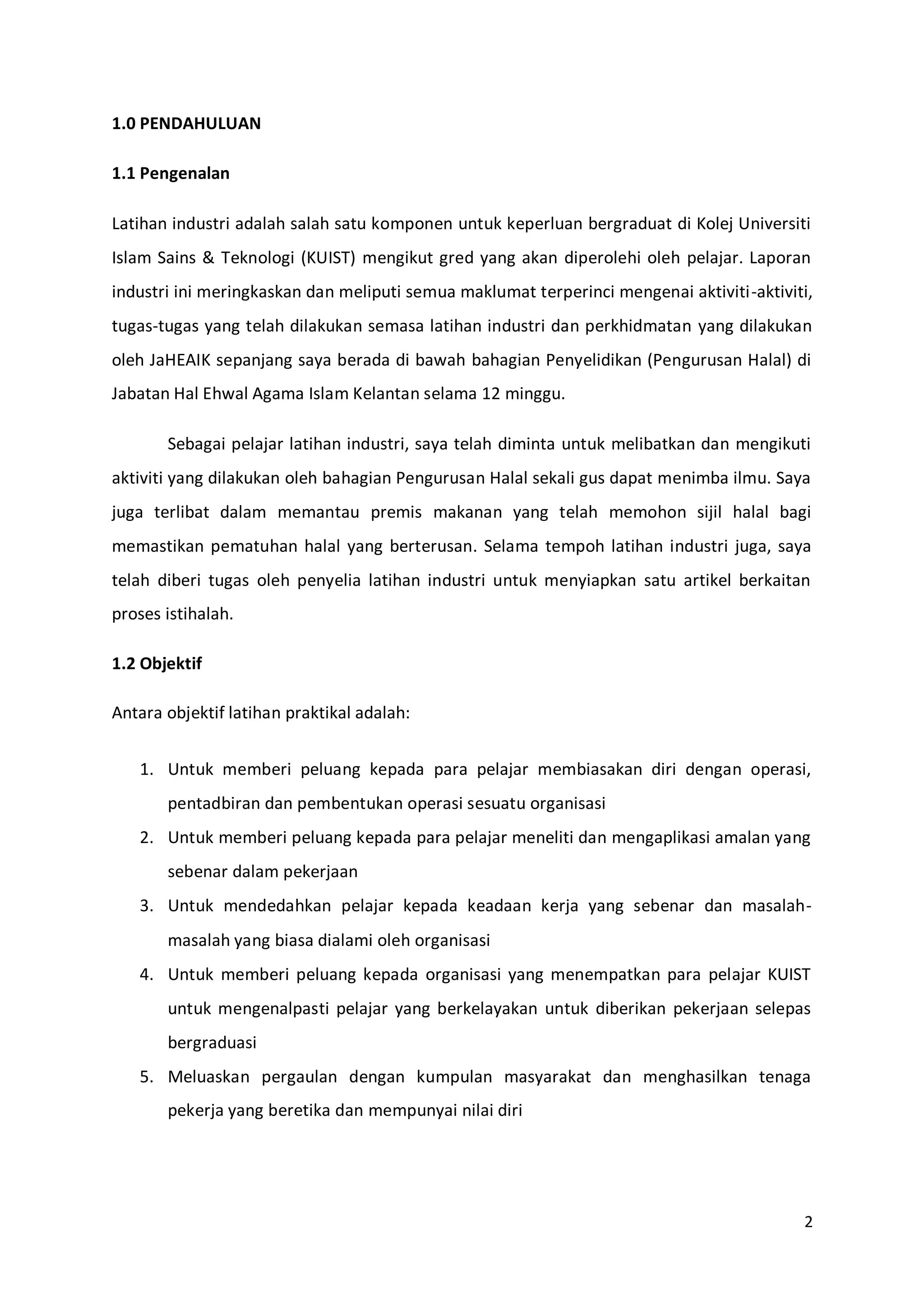 Laporan Praktikal JAHEAIK | PDF