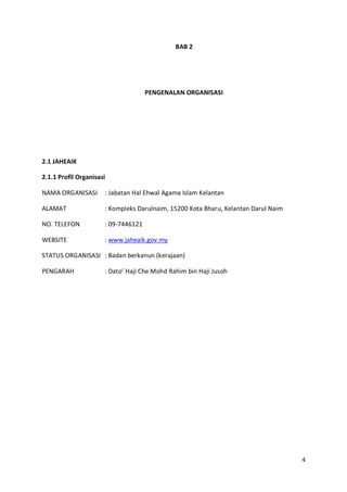 Laporan Praktikal JAHEAIK | PDF