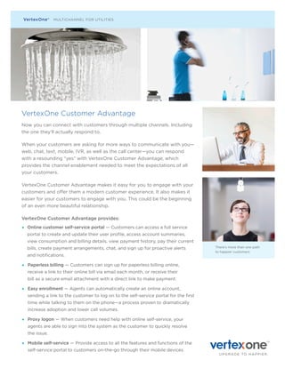 VertexOne Multichannel For Utilities | PDF