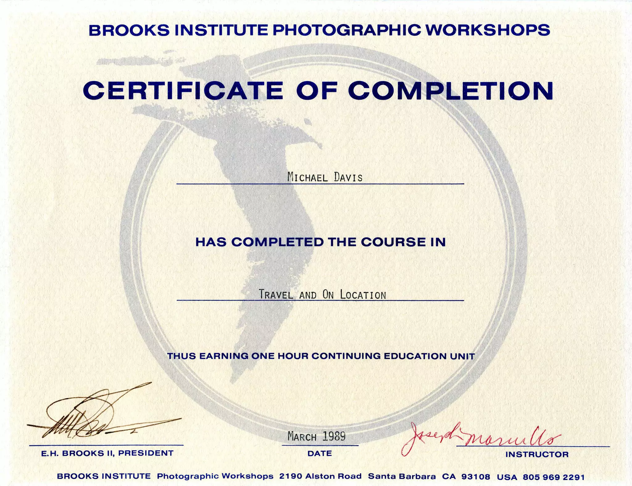 Brooks Travel-Location Certificate_3-1989 | PDF