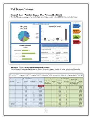 Administrative Professional Work Samples 2014_Amanda M Gallardo | PDF