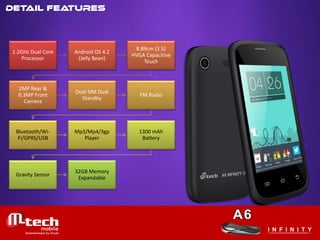 MTECH MOBILE A6 INFINITY | PPT