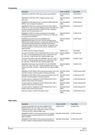 A6 v10370250 variable speed drive for pumps and fans sinamics g_en | PDF