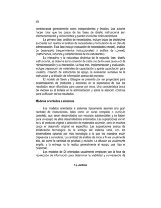 Modelos de diseño instruccional | PDF