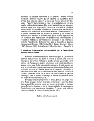 Modelos de diseño instruccional | PDF