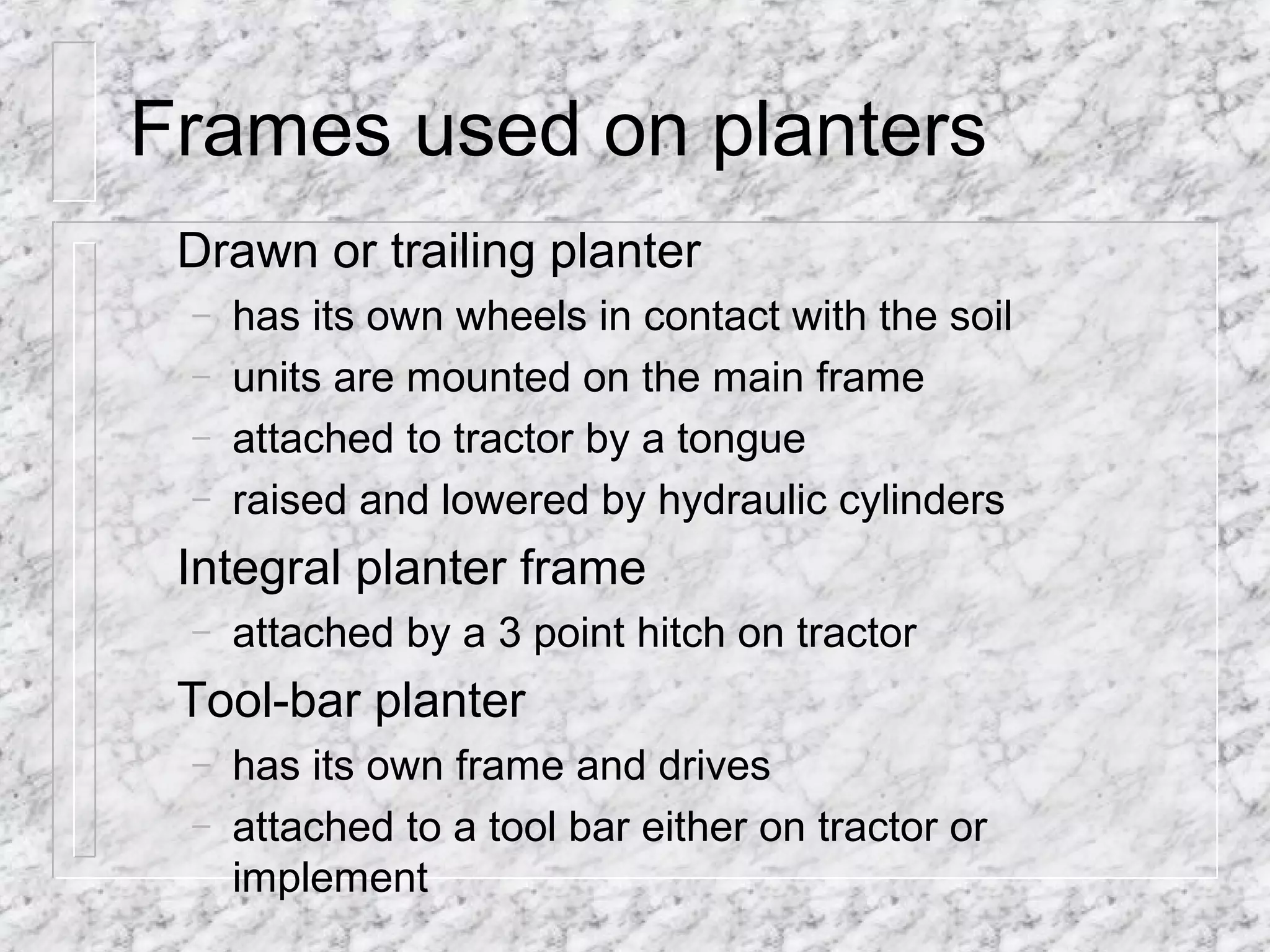 Planting Systems | PPT