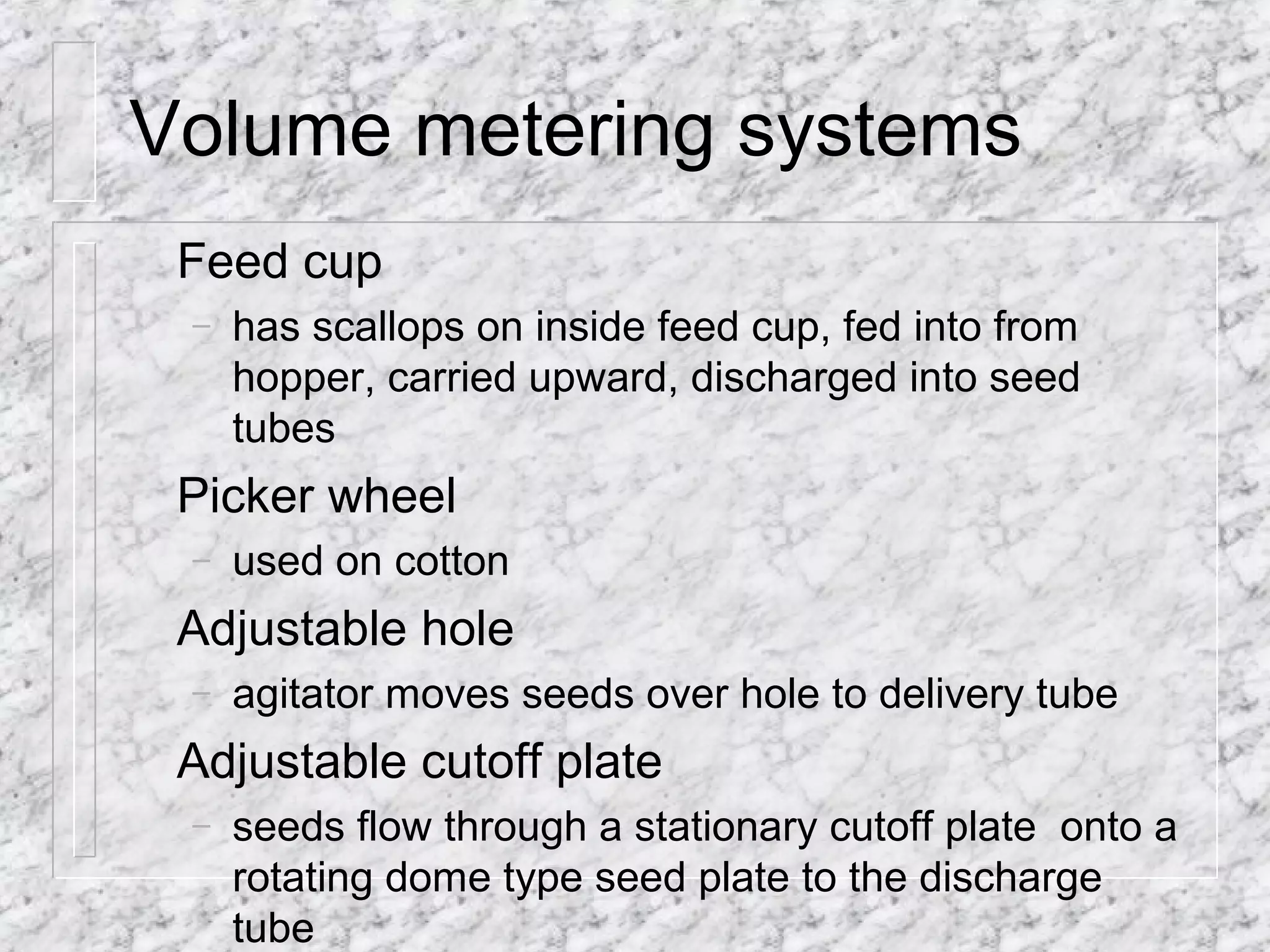 Planting Systems | PPT