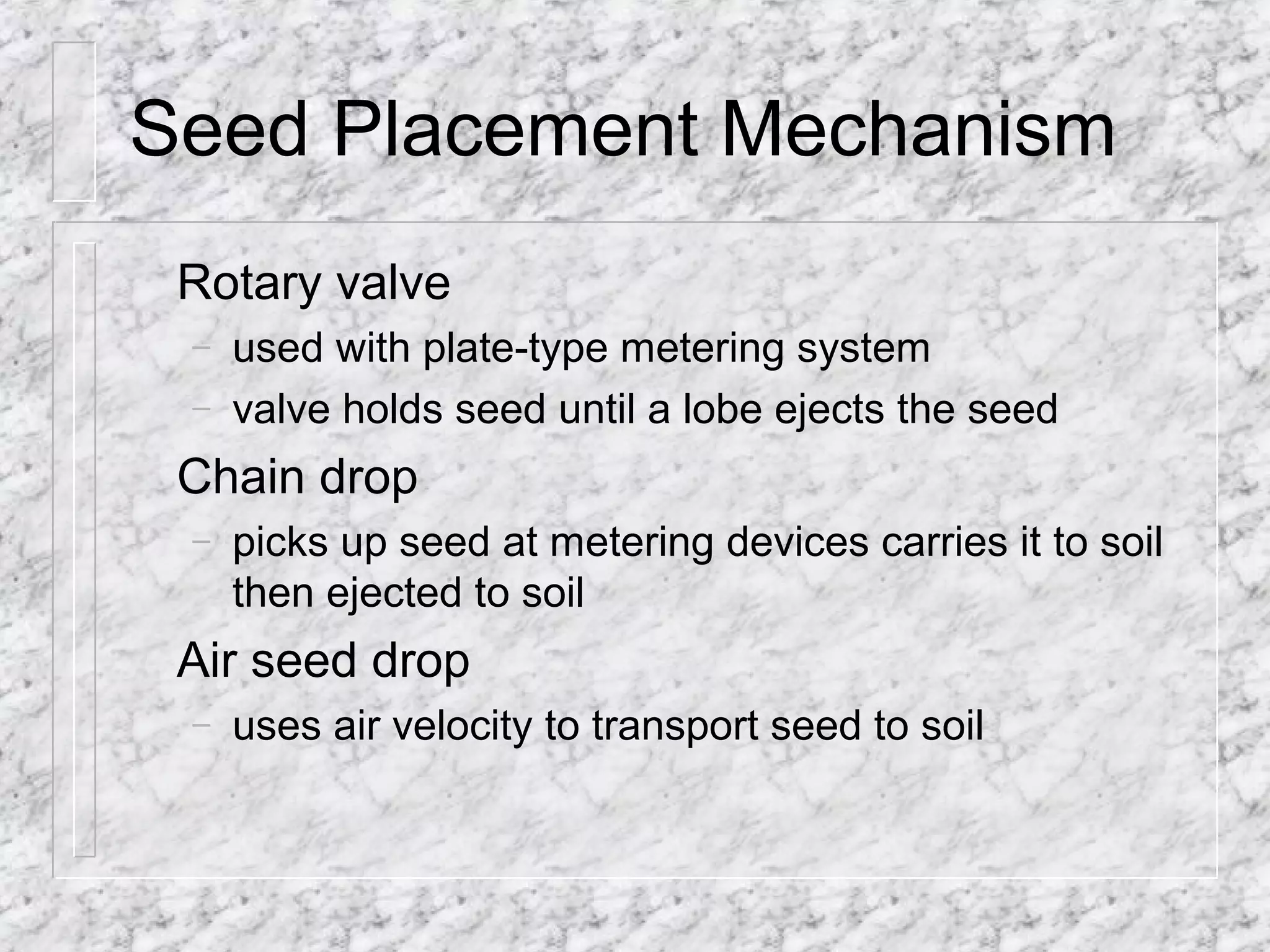 Planting Systems | PPT