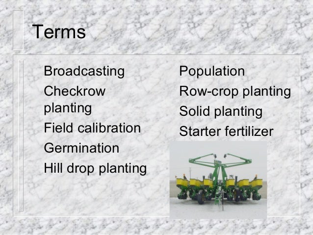 Planting Systems