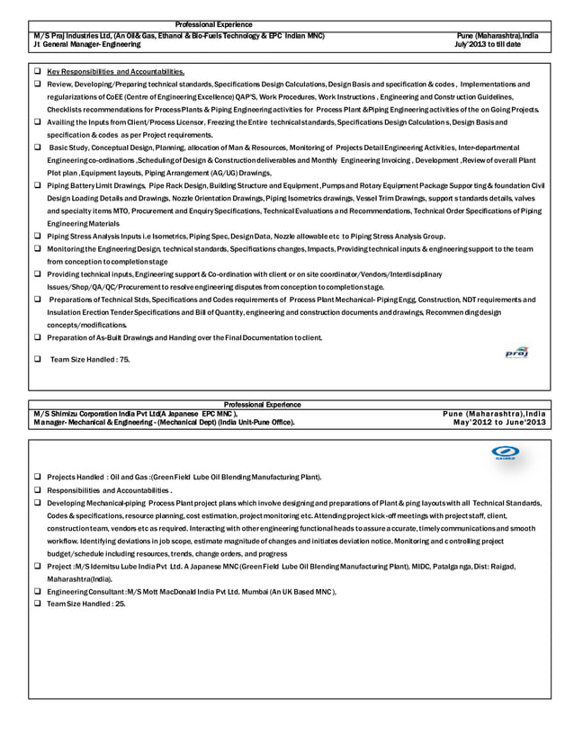 BKR Engg, Piping EPC Resume | DOCX | Civil Engineering Industry | Industries