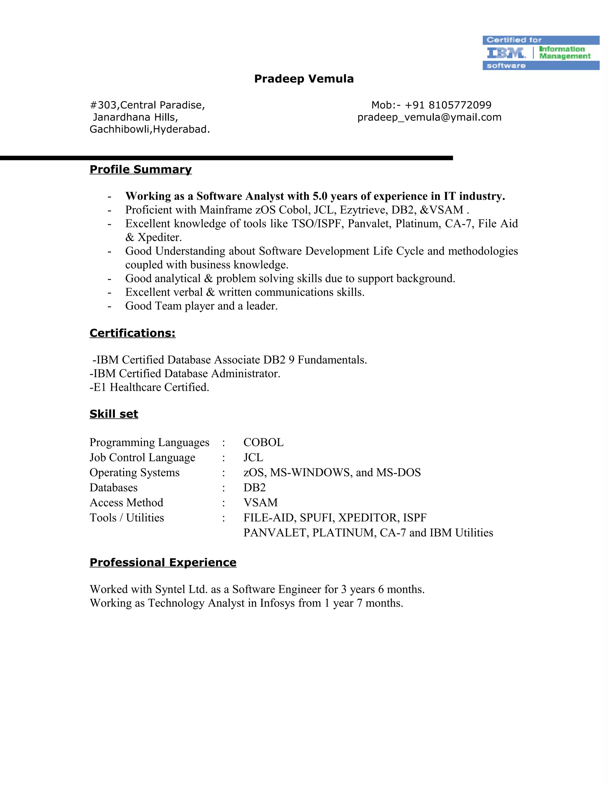 Pradeep vemula_5.1_ MF Resume | DOC