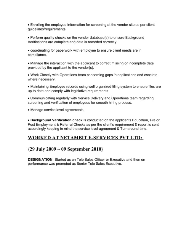 Anju Resume. | DOC | Resume Writing and Advice | Job Search