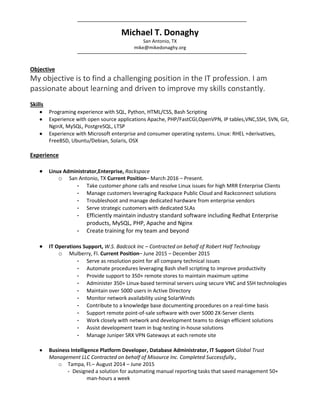 MichaelDonaghy2017-01 | PDF