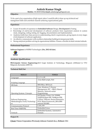 Ashish_Kumar_Singh_resume | PDF