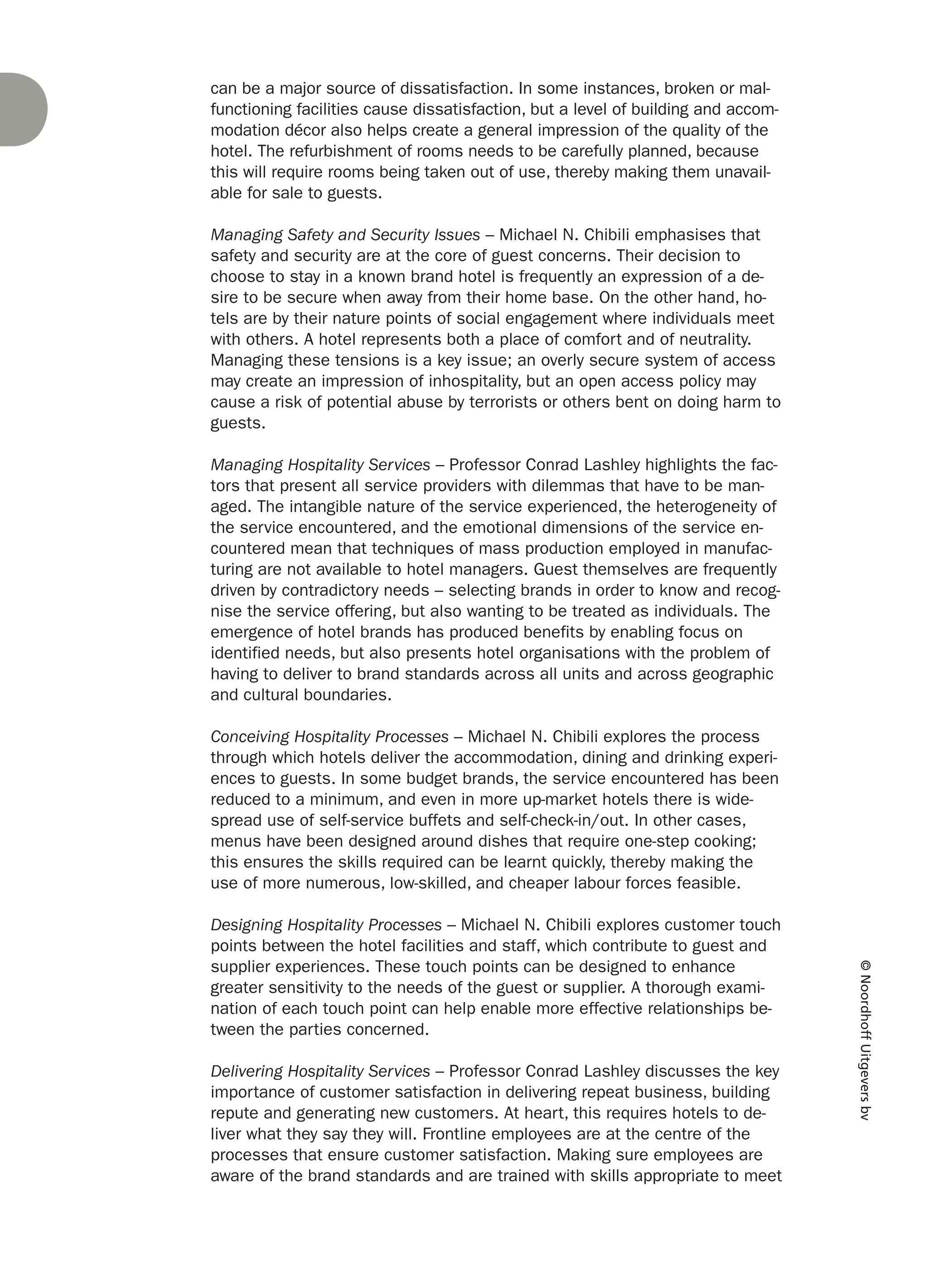 Preview to the book "Modern Hotel Operations Management" edited by ...