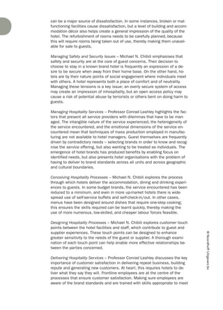 Preview to the book "Modern Hotel Operations Management" edited by ...