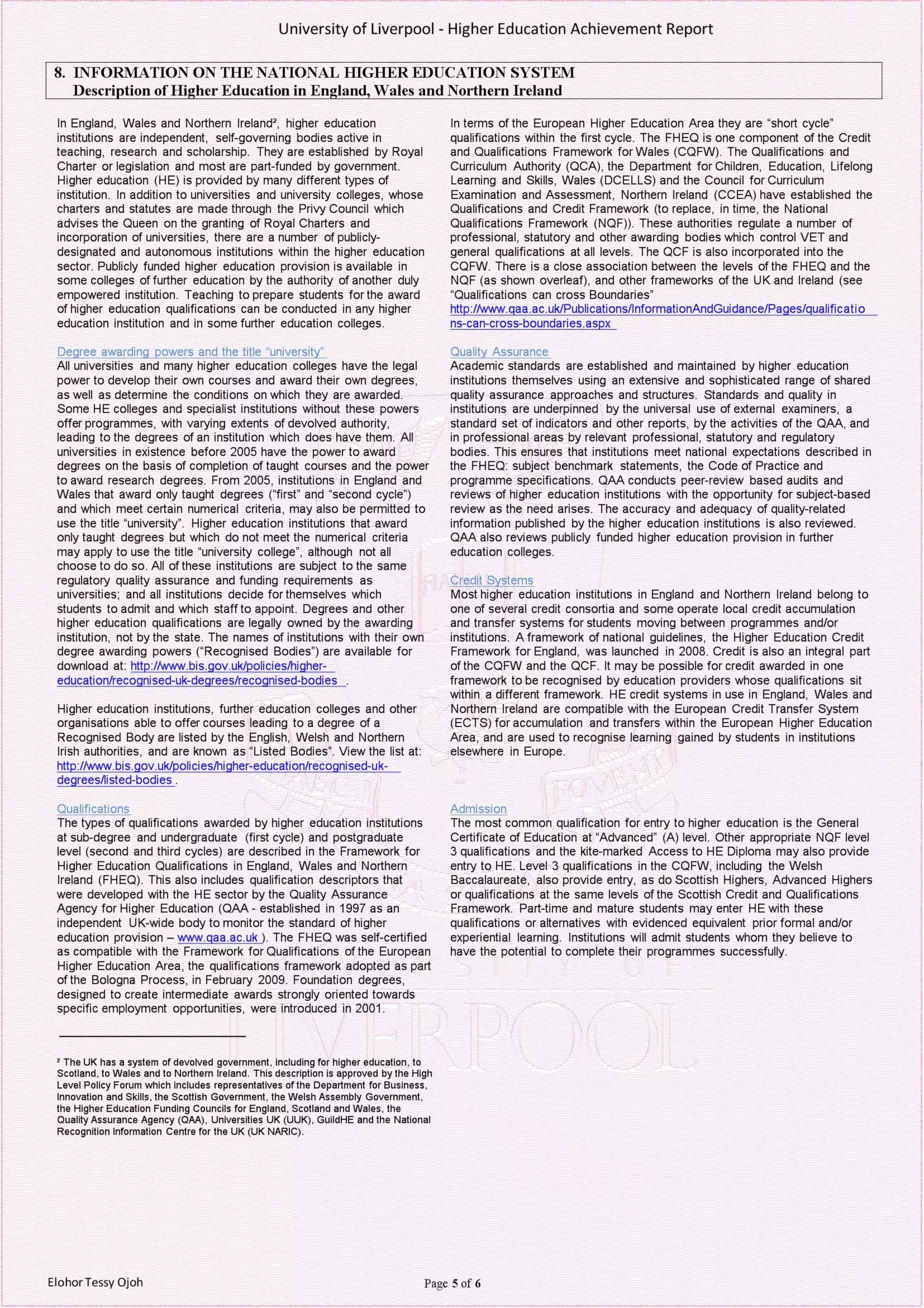 Higher Education Achievement Report | PDF