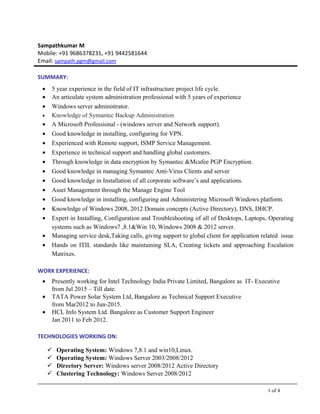 Sampathkumar M | PDF