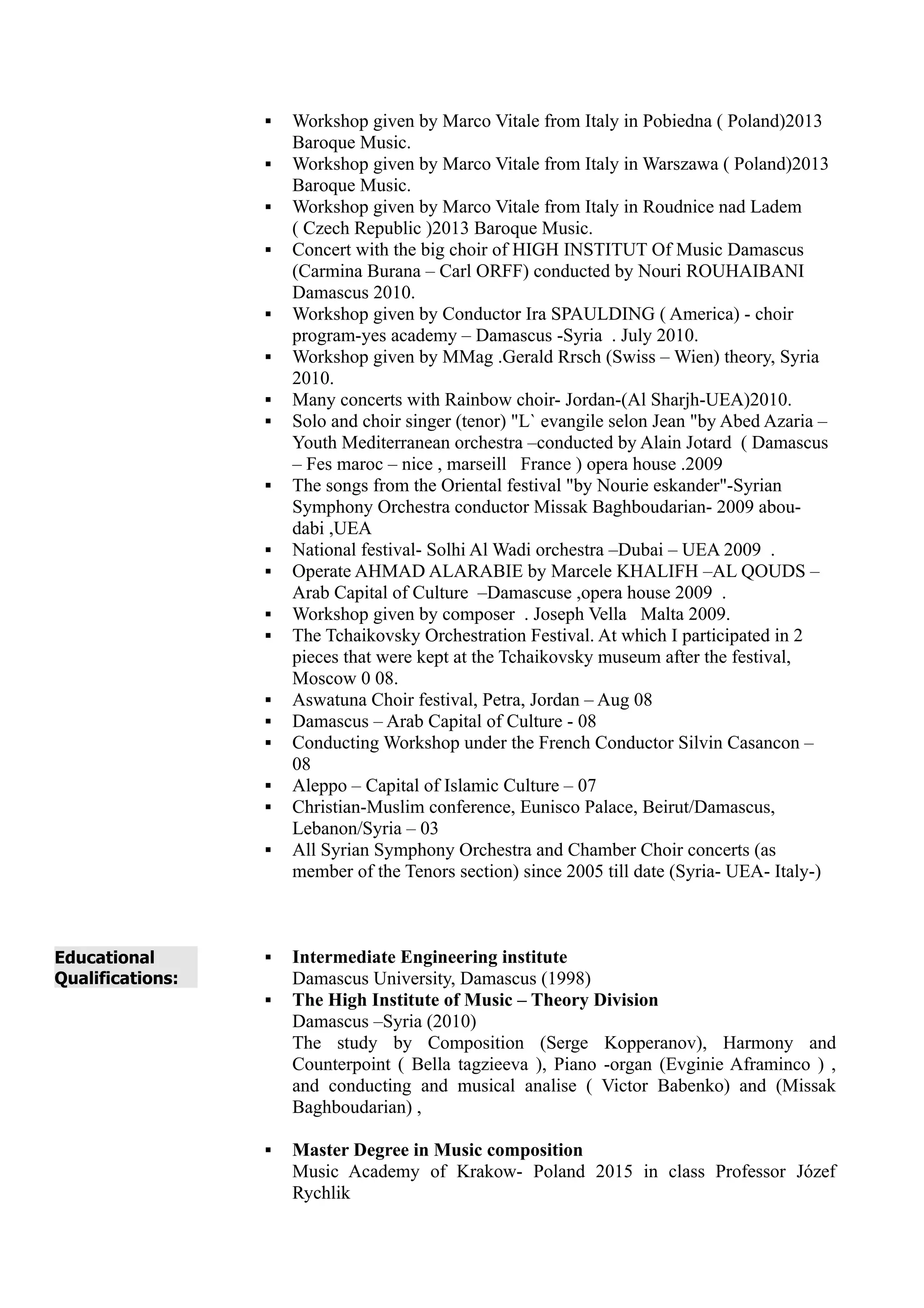 Wassim Ibrahim CV Feb 2016 | PDF